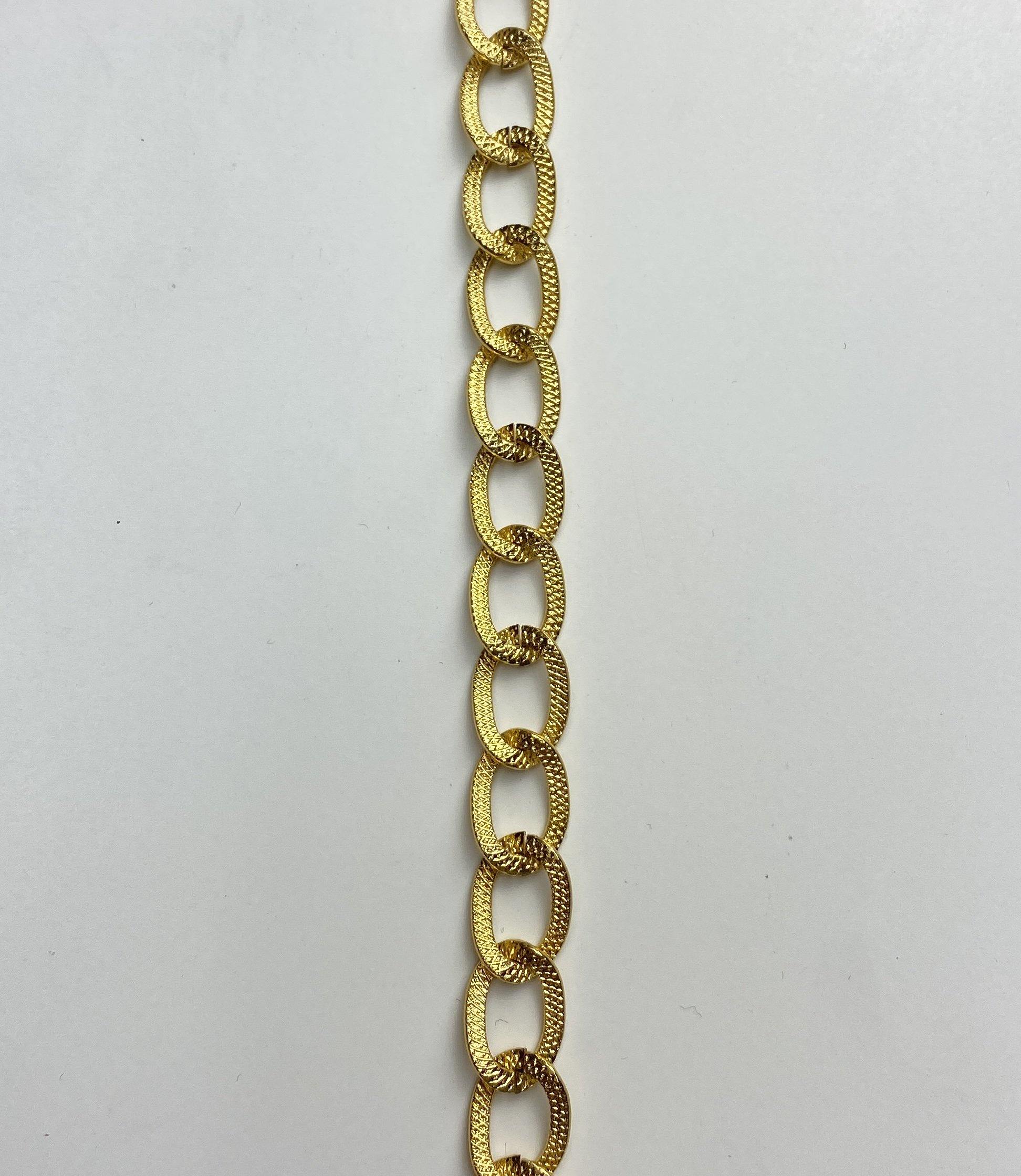 Gold Textured Chain