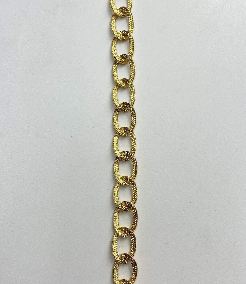 Gold Textured Chain