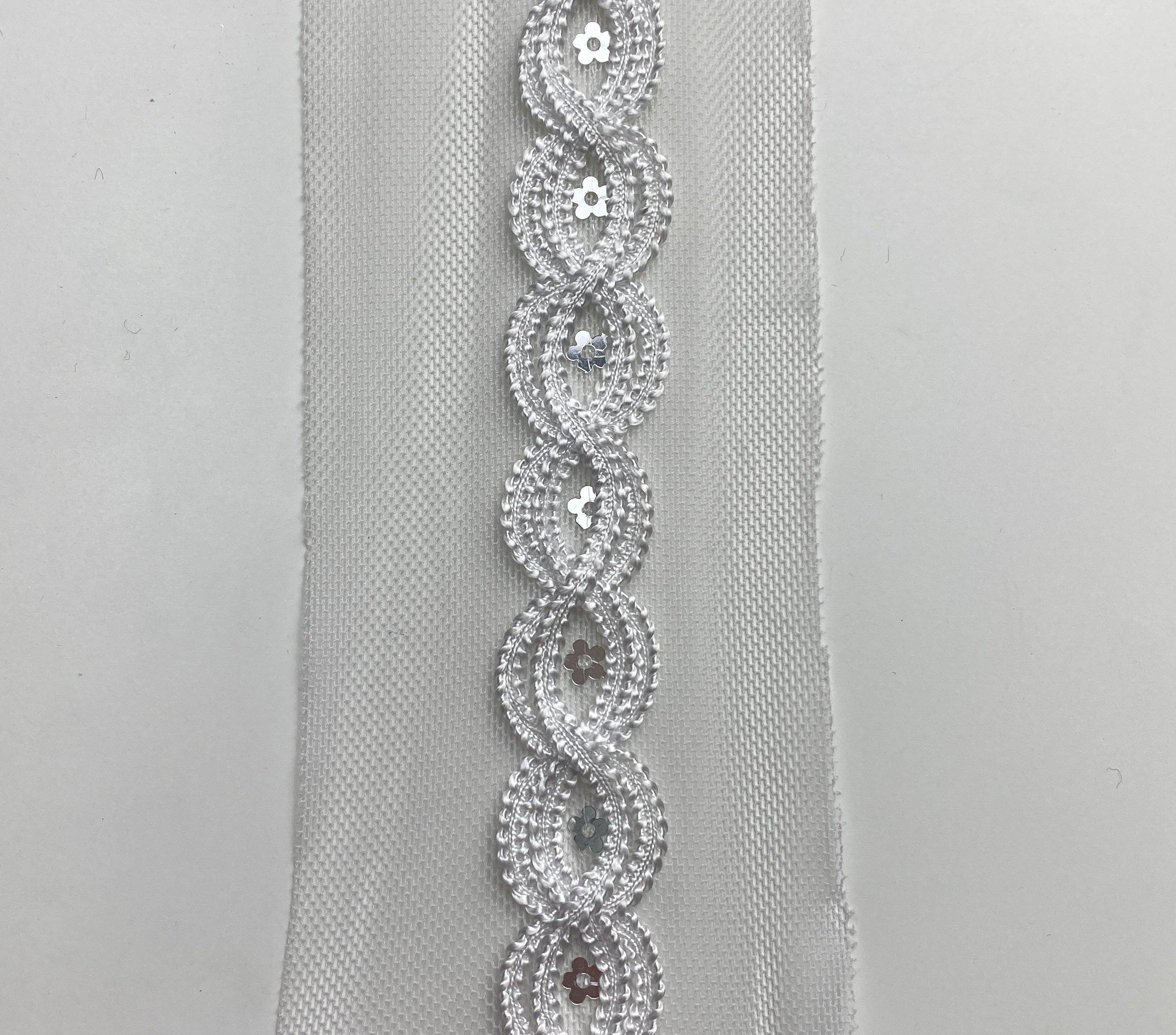 White Mesh trim