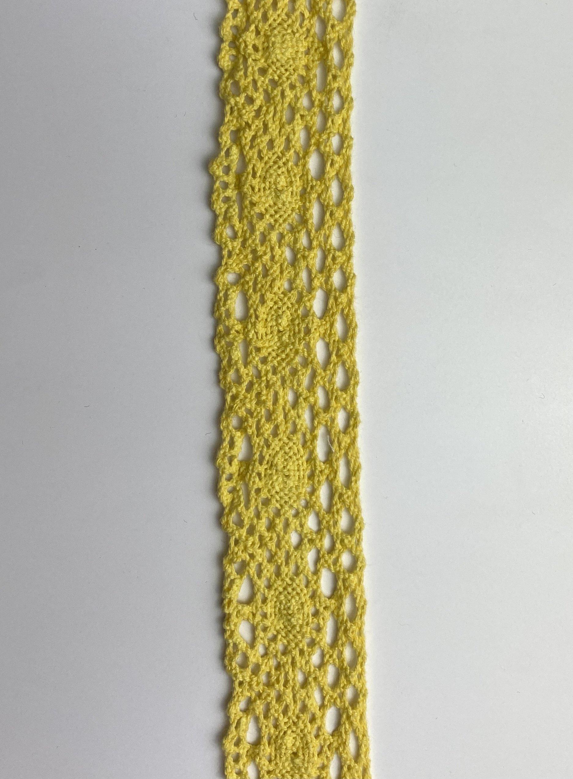 Yellow Honeycomb lace