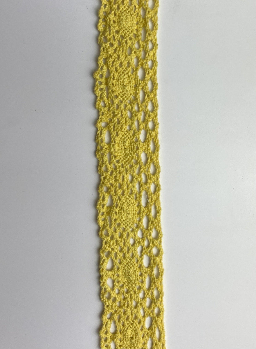 Yellow Honeycomb lace